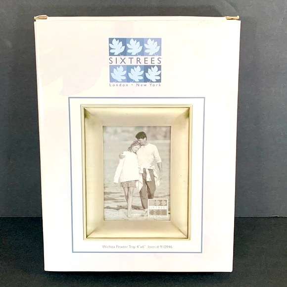 Sixtrees | Accents | Sixtrees Nib Wichita Pewter 4x 6 Tabletop Or Wall ...